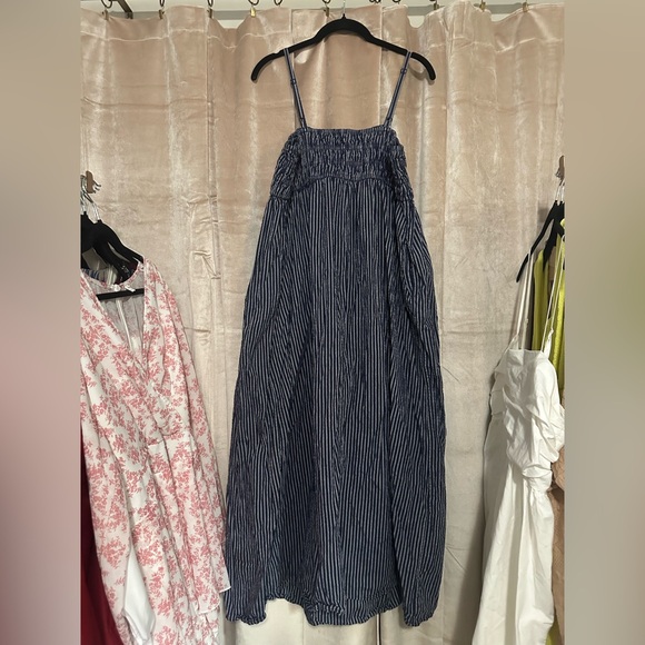 a new day | Dresses | Blue Sear Sucker Style Maxi Dress | Poshmark